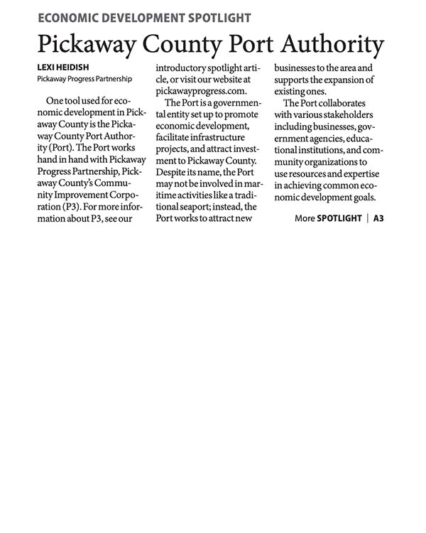 Newsletter - Pickaway Progress Partnership